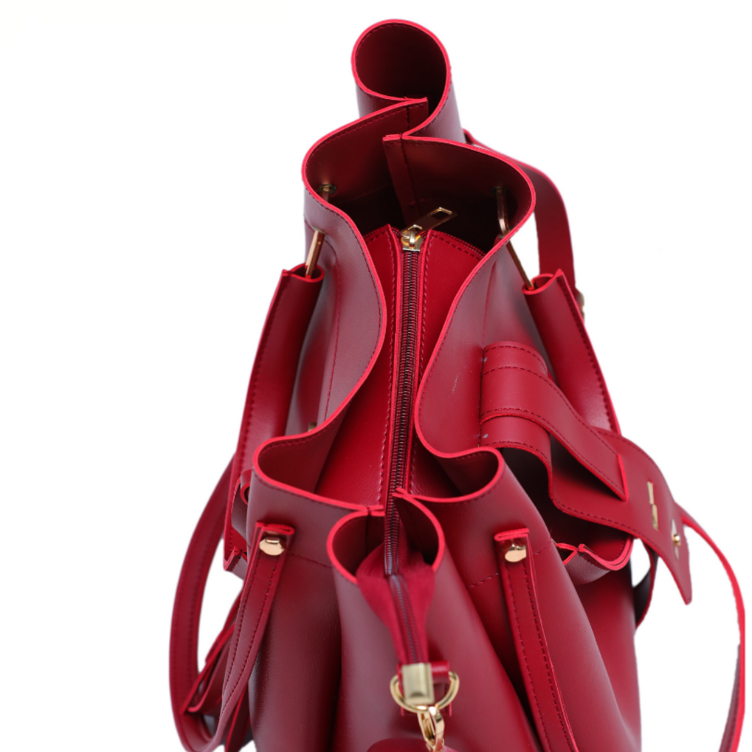 3 piece handbag set Maroon color – martx.pk